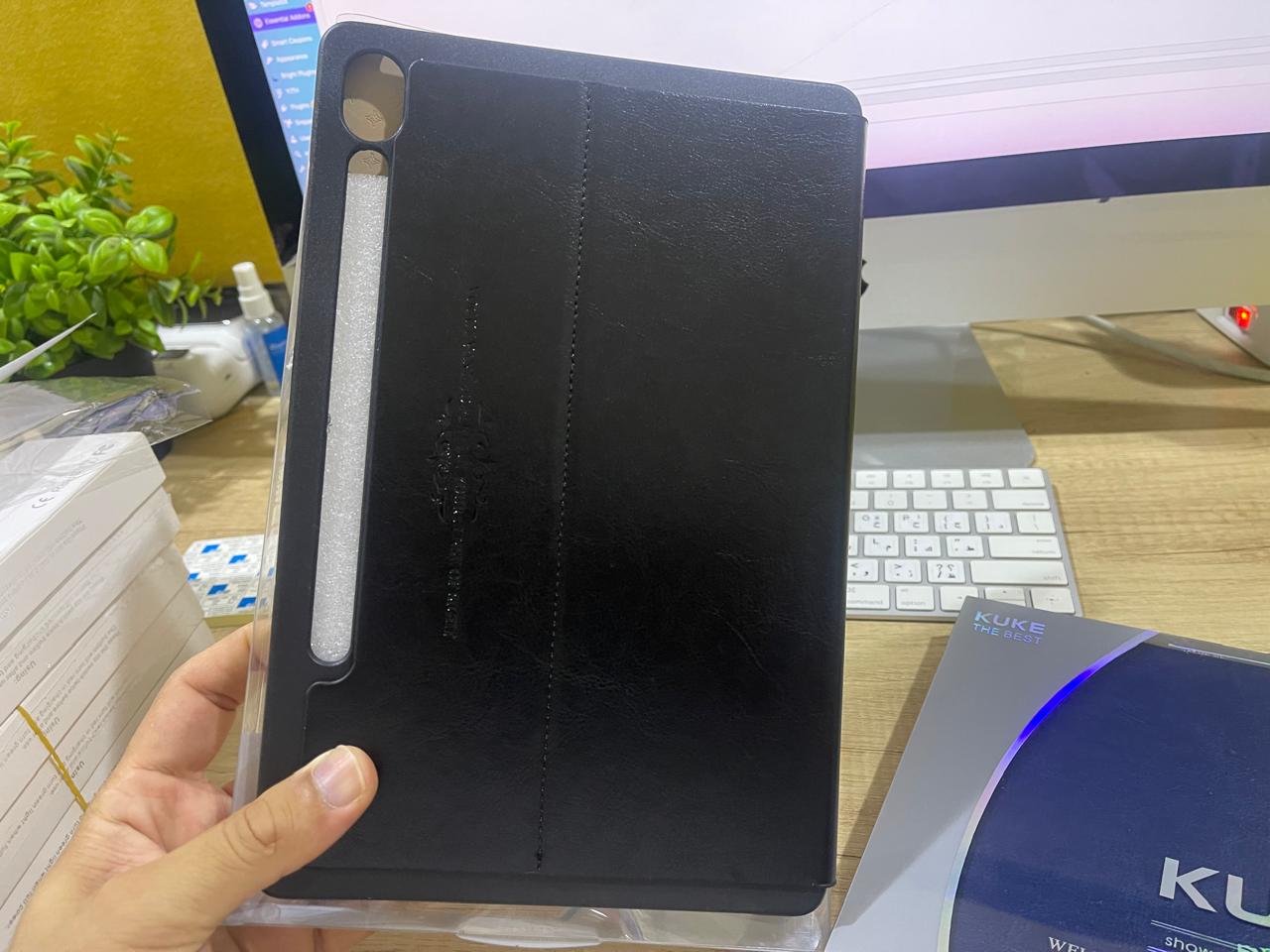 Samsung Galaxy Tab S9 Kaku PU Leather Case Back Protective Case - zoom ...